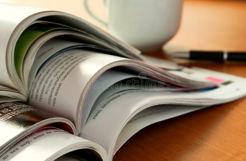 Magazines stock image. Image of objects, design, reading - 14547195