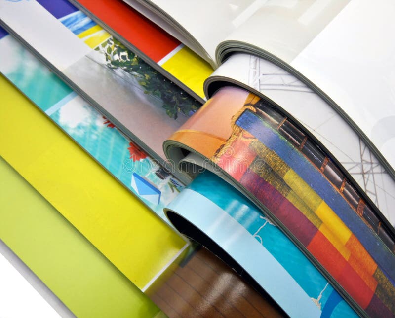 Colorful Magazines stock photo. Image of design, comic - 8915856
