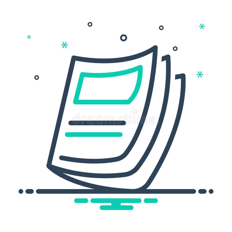 Mix Icon for Magazines, Publication and Mass Communication Stock ...