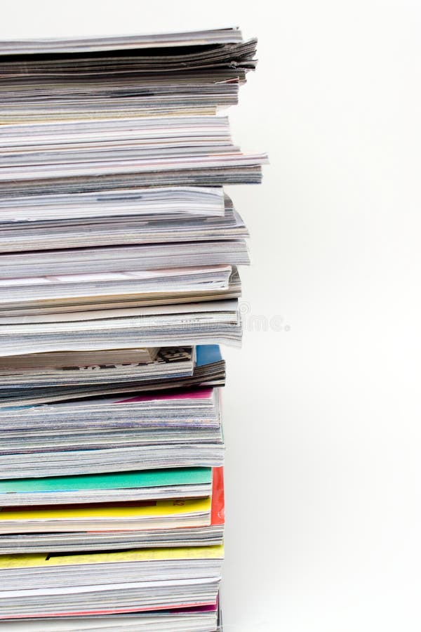 Stack of magazines stock photo. Image of news, pile, print - 7763064