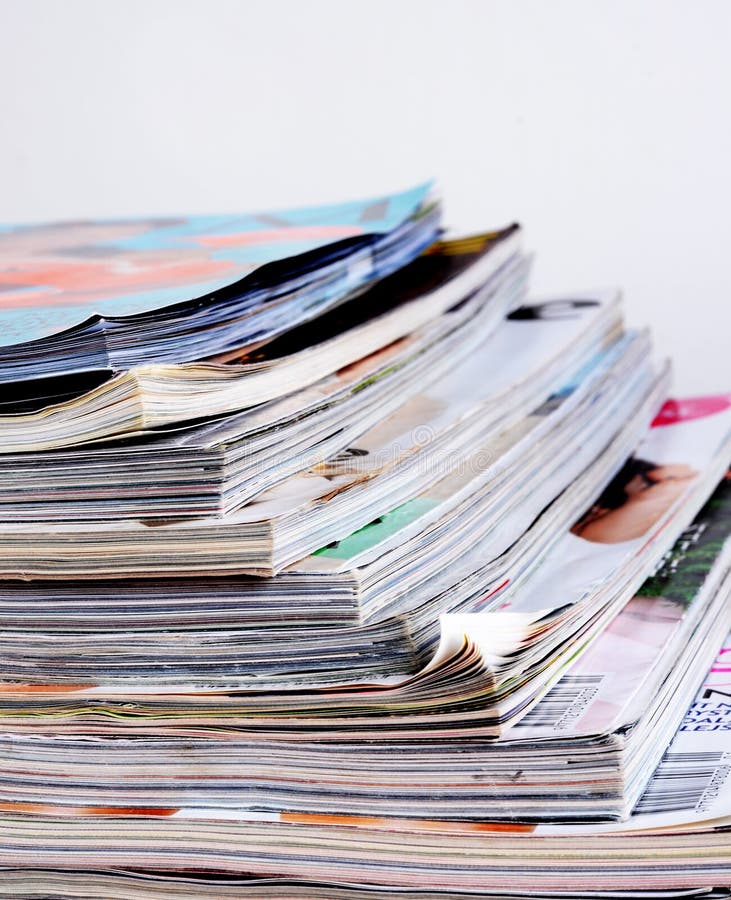 Magazines stock photo. Image of stack, colorful, closeup - 42091272