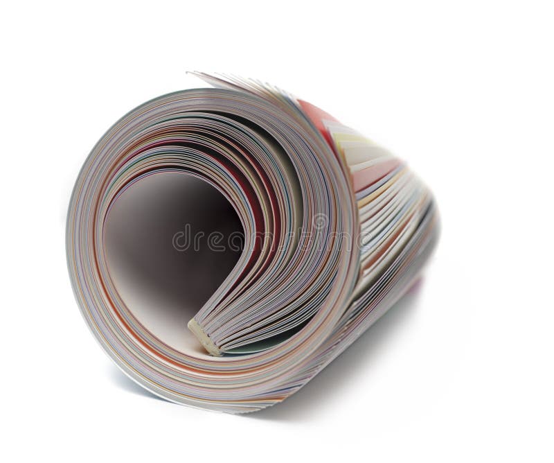 Magazing in a roll stock photo. Image of magazine, tabloid - 47283496