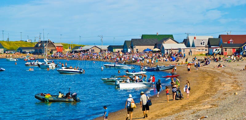 Magdalen Islands, Iles De La Madeleine Beach Editorial Stock Image ...