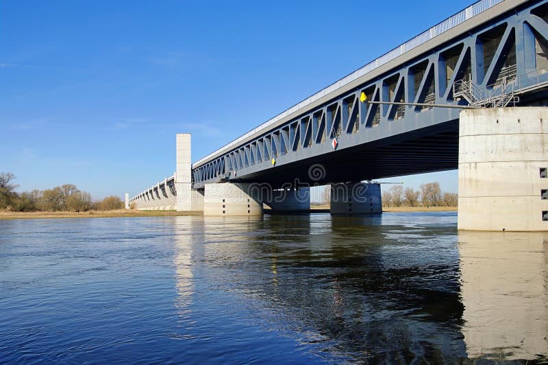 Magdeburg Water Bridge stock image. Image of magdeburg - 49795637