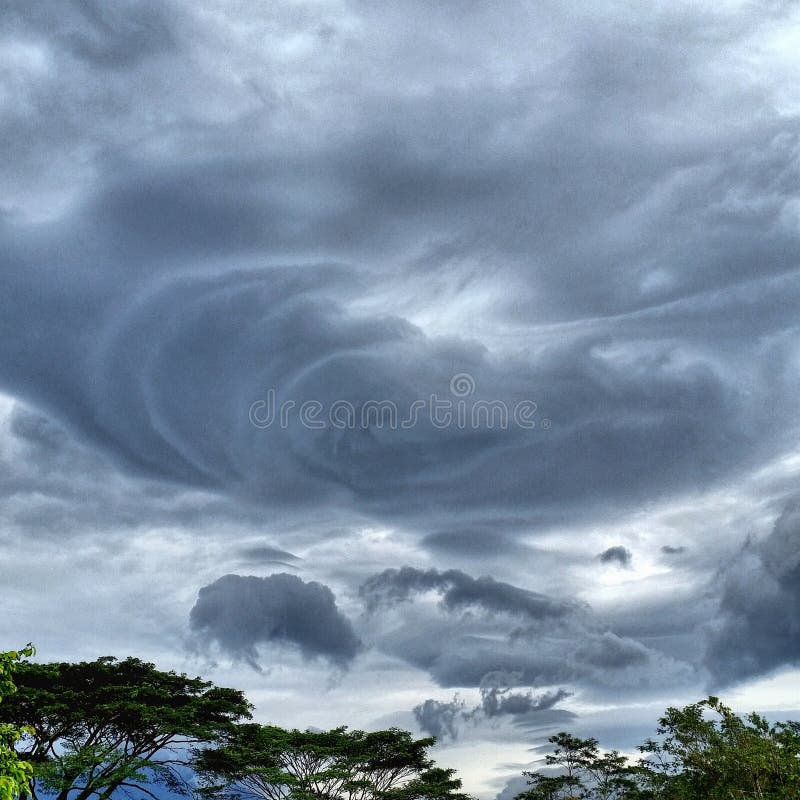 Cloud and tree stock photo. Image of abstract, indonesia - 116220944