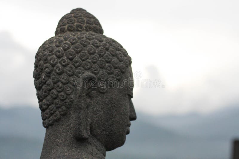 Magelang Indonesia March 2 2009. Buddha Statue in the Borobudur Temple ...