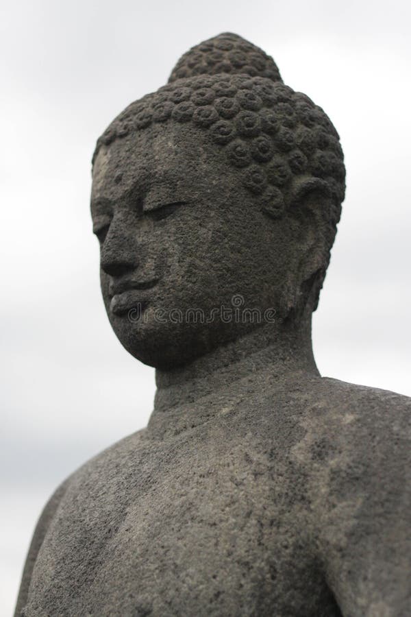 Magelang Indonesia March 2 2009. Buddha Statue in the Borobudur Temple ...