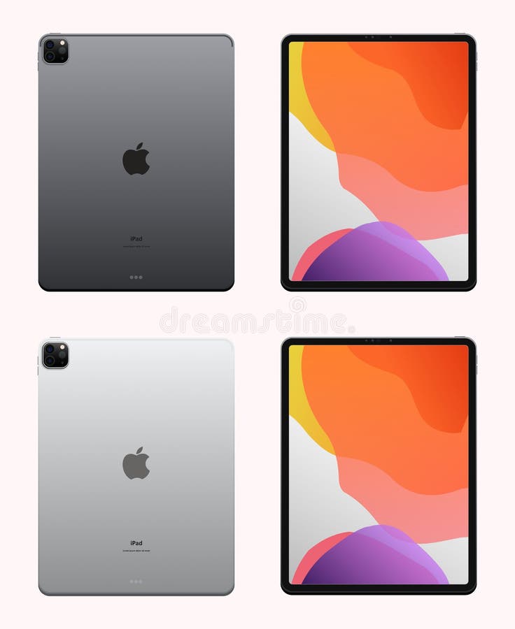 New Ipad Pro by Apple Inc. Screen Ipad and Back Side Ipad Editorial ...