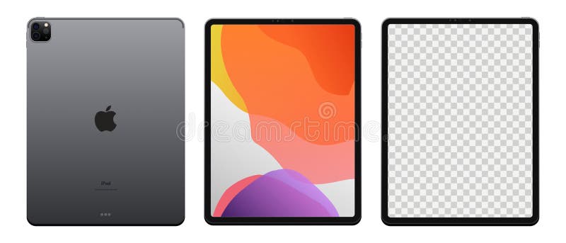 New Ipad Pro by Apple Inc. Screen Ipad and Back Side Ipad. Vector ...