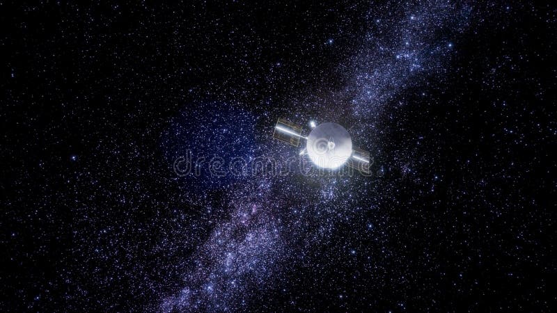 Magellan Spacecraft Approaching To Venus Stock Illustration ...