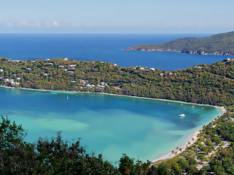 Magens Bay View from the Top Stock Image - Image of beach, island: 93761391
