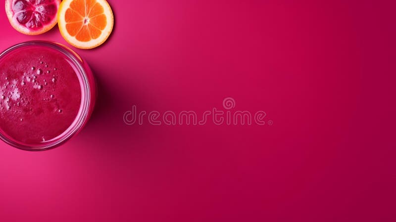 Magenta Background Juice Surface Pattern Top View Design Stock ...