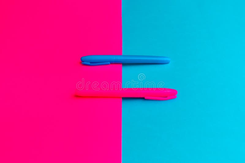 Magenta and Blue Colored Highlighters at Cyan Blue and Magenta ...