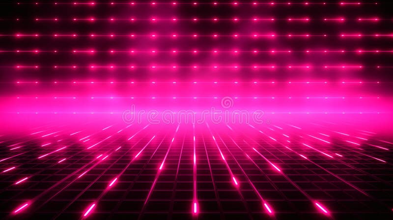 Magenta Bright Grid Ai Generated Vaporwave Pattern Stock Image - Image ...