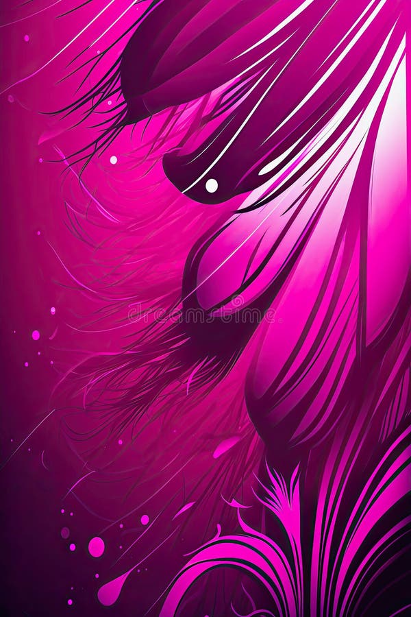 Magenta Colored Abstract Background, Ai Generated Illustration Stock ...