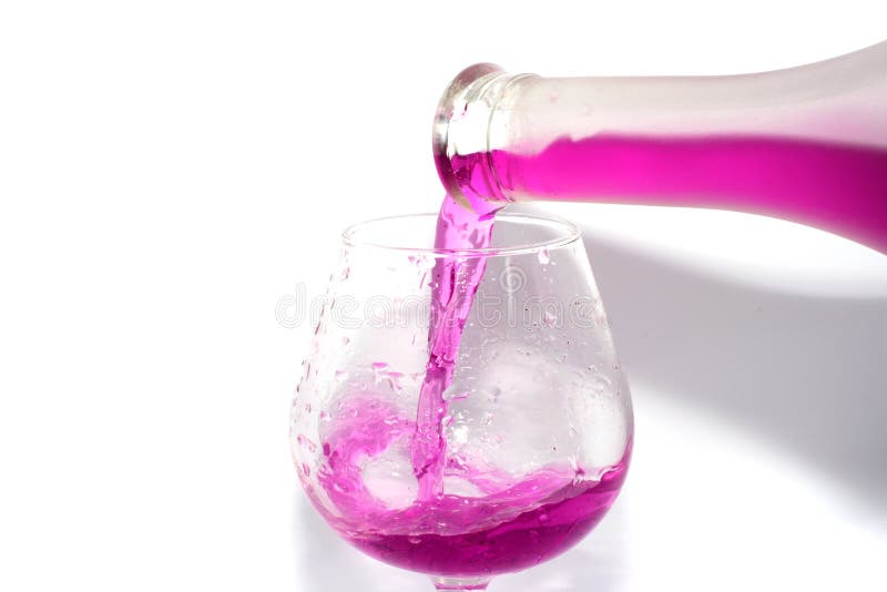 Magenta liquid in a glass stock photo. Image of refreshment - 12652954