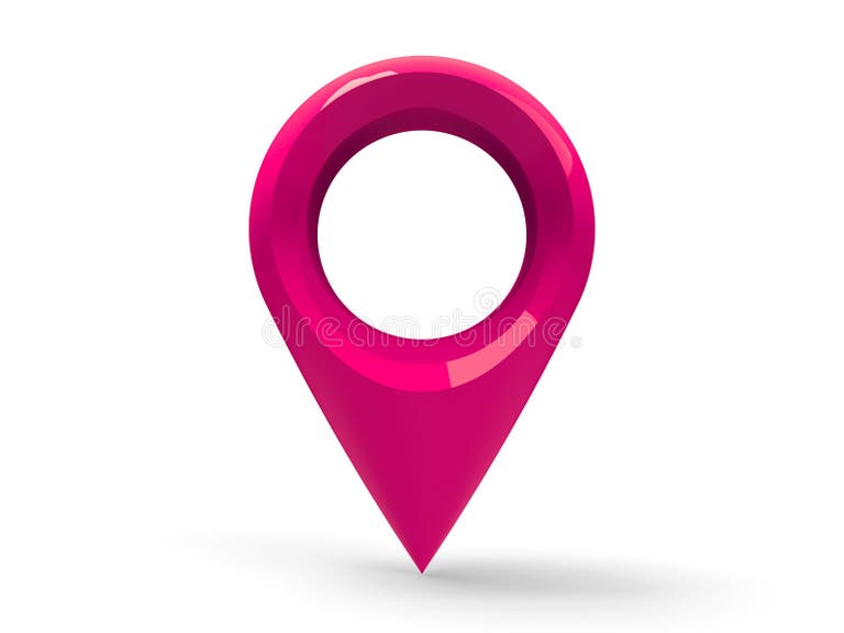 Magenta map pointer stock illustration. Illustration of place - 88625720