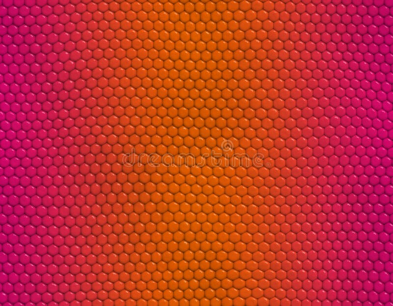 Magenta and Orange Gradient Snake Skin Pattern, Hexagonal Scale Stock ...
