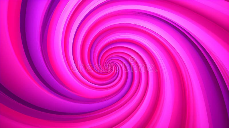 Magenta Psychedelic Spiral Pattern. Hypnotic Abstract Background Stock ...
