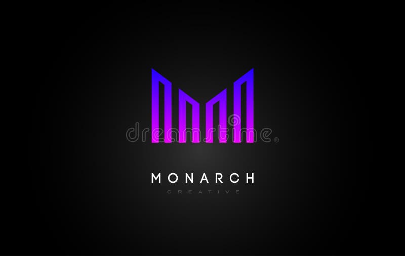 Magenta Purple M Logo. M Letter Icon Design Vector Stock Vector ...