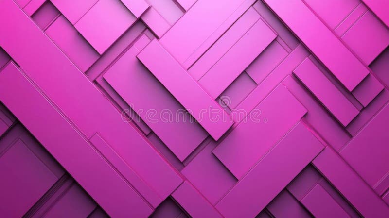 Magenta Rectangle Layers Create Abstract Geometric Composition and Design Theme Stock ...