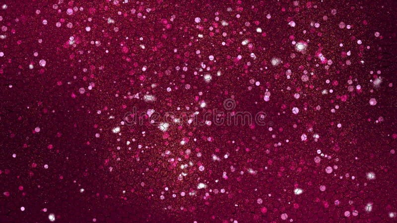 Magenta Red Color Glitter Sparkles Hexagon Pattern Loop Able Background ...
