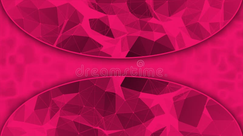 Magenta Red Color Moving Mosaic Tile Pattern with 3d Space Modern Design Loop Able Geometrical ...