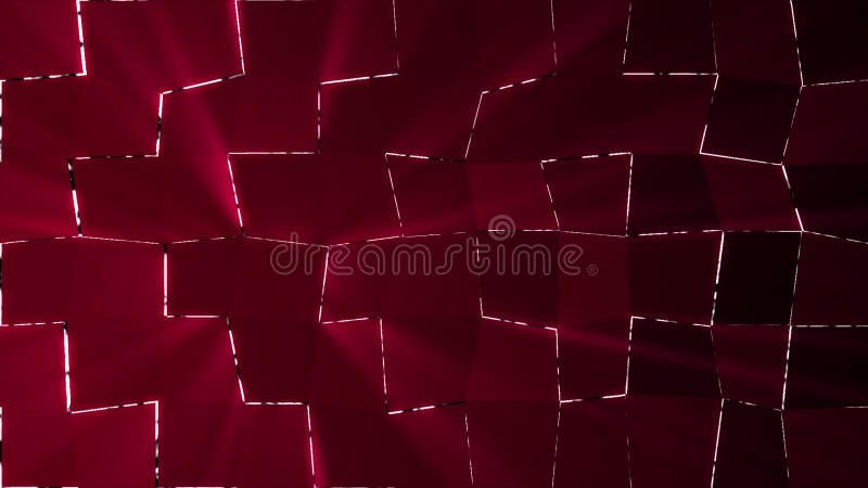 Magenta Red Color Square Shape Background with Glowing Light Rays ...
