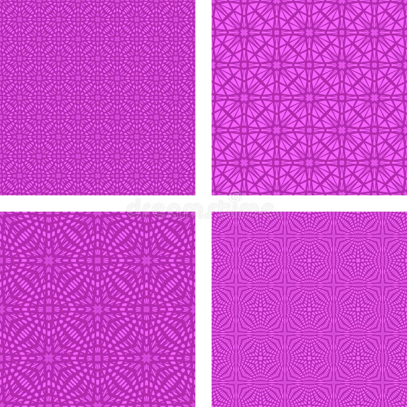 Magenta Seamless Background Set Stock Vector - Illustration of ...