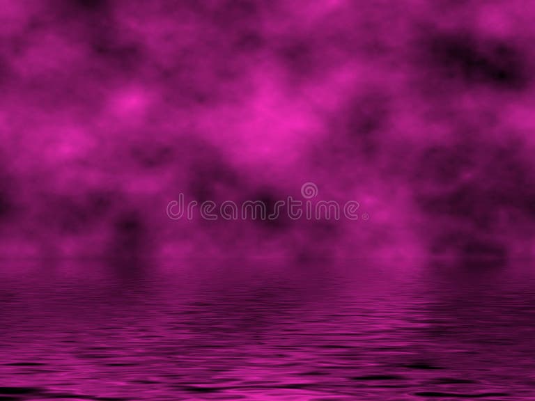Magenta Sky & Water stock illustration. Illustration of dusk - 3057780