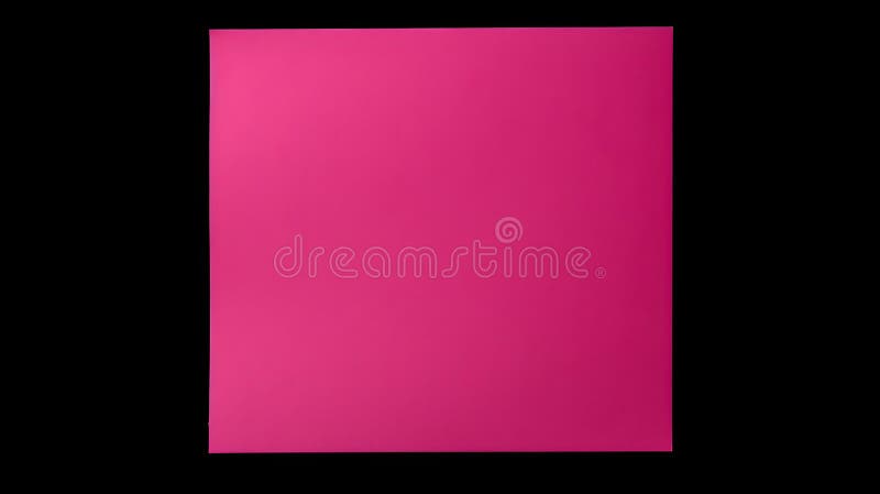 Magenta Square Paper Note on a Black Background. Brainstorming Template ...