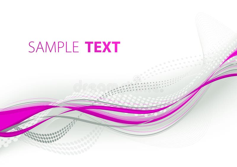 Magenta wavy line stock vector. Illustration of elegant - 28685962