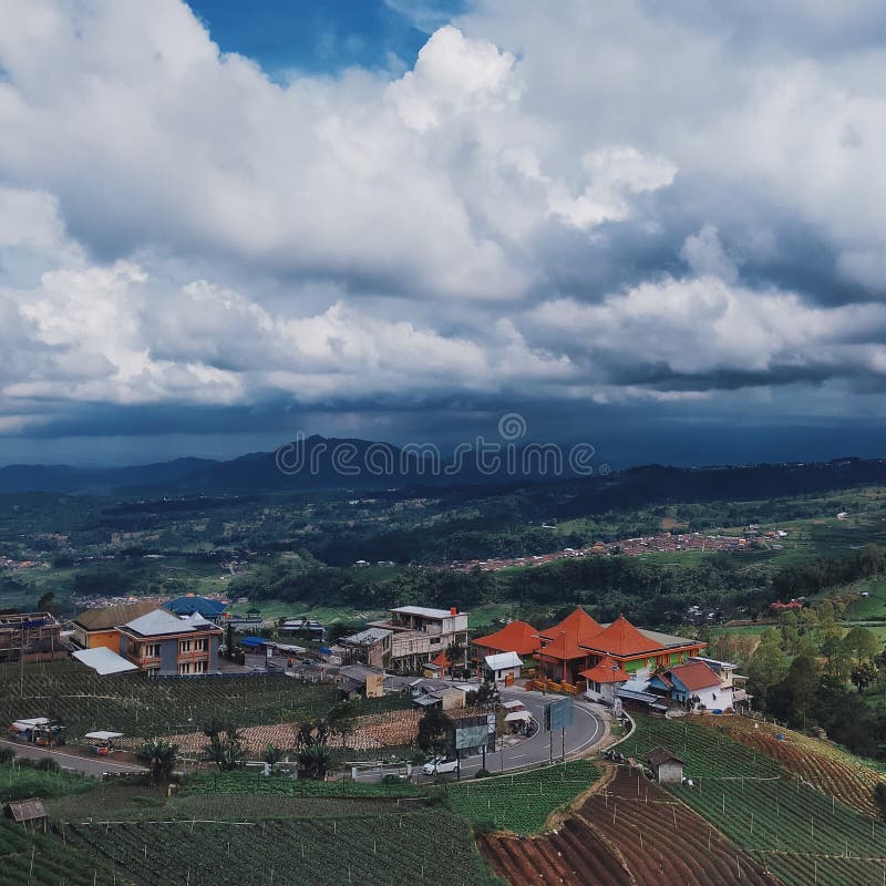 Magetan stock photo. Image of cloud, horizon, village - 224231260