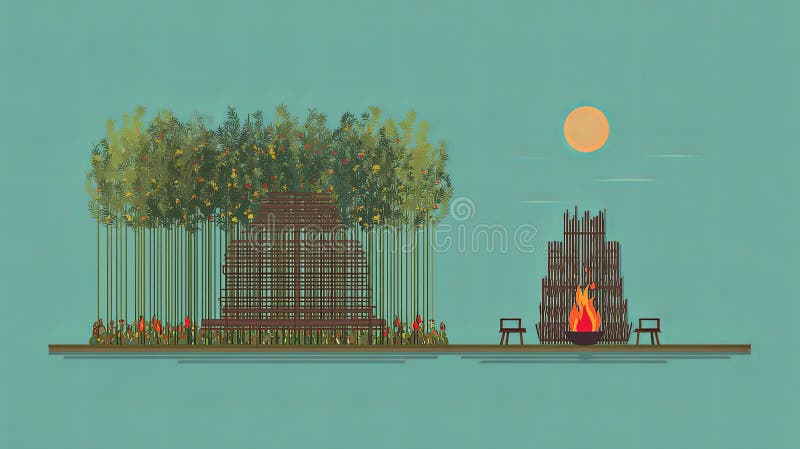 Magh Bihu Bonfire Graphic Stock Photos - Free & Royalty-Free Stock ...