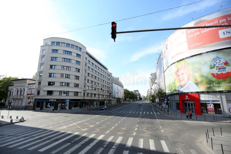 Magheru Boulevard in Bucharest Editorial Photography - Image of passing ...