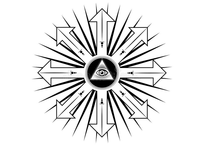 Symbol of Chaos stock illustration. Illustration of cult - 227543332