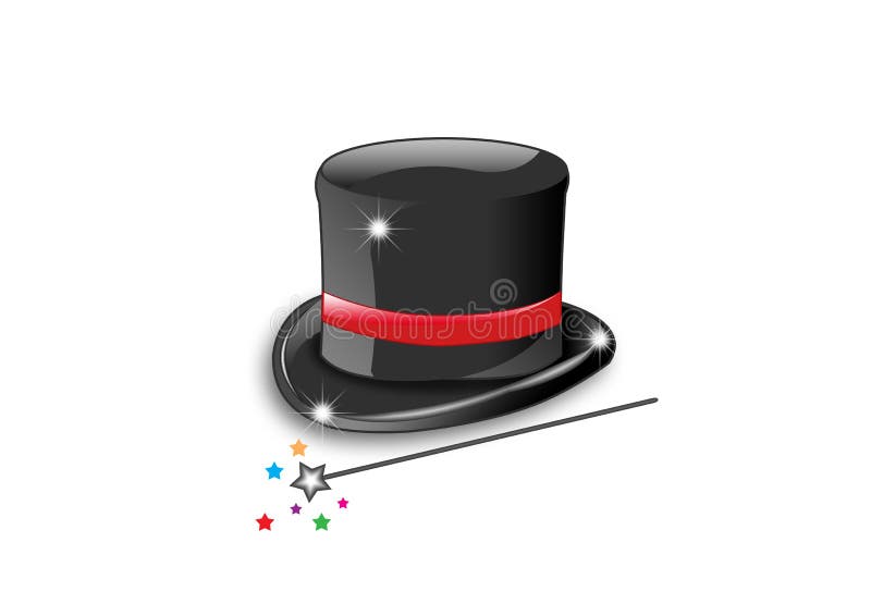 Magician cap stock vector. Illustration of fable, advert - 3687549