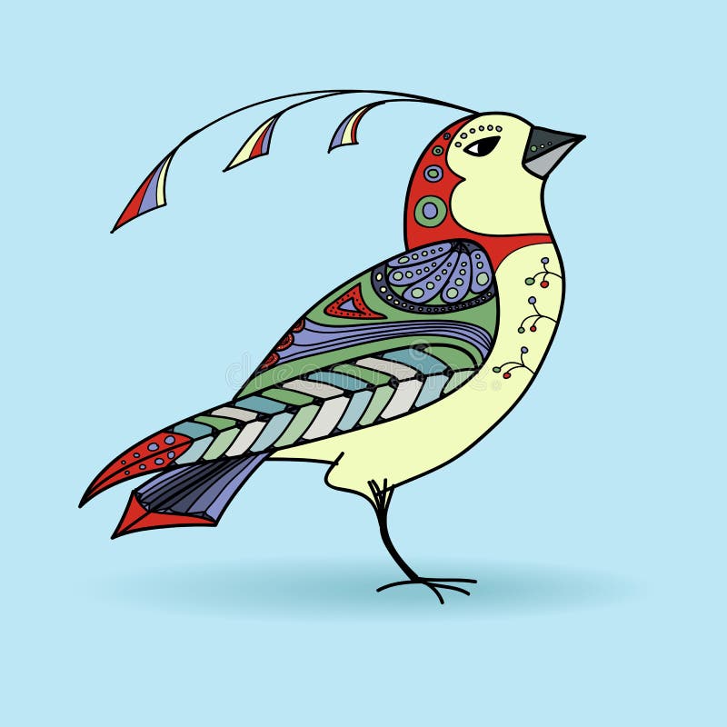 Magic abstract bird stock illustration. Illustration of magic - 44460711