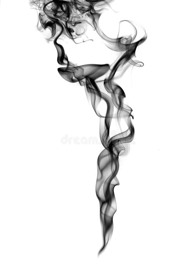 Magic Abstract Smoke Patterns Over White Stock Photo - Image of ...