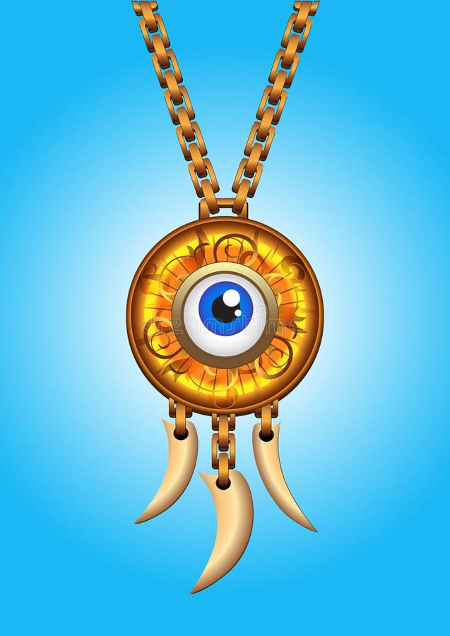 Magic amulet stock vector. Illustration of mystique, bronze - 19362735