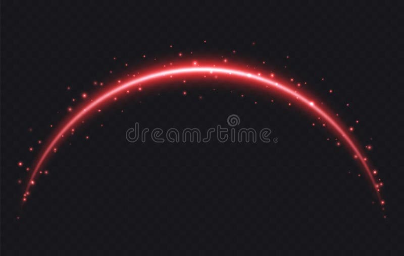 Magic Arch with Sparkles, Glowing Arc with Stars. Shooting Star Tail ...