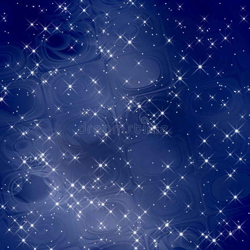 Magic Background Blue Scales / Stars Stock Illustration - Illustration ...