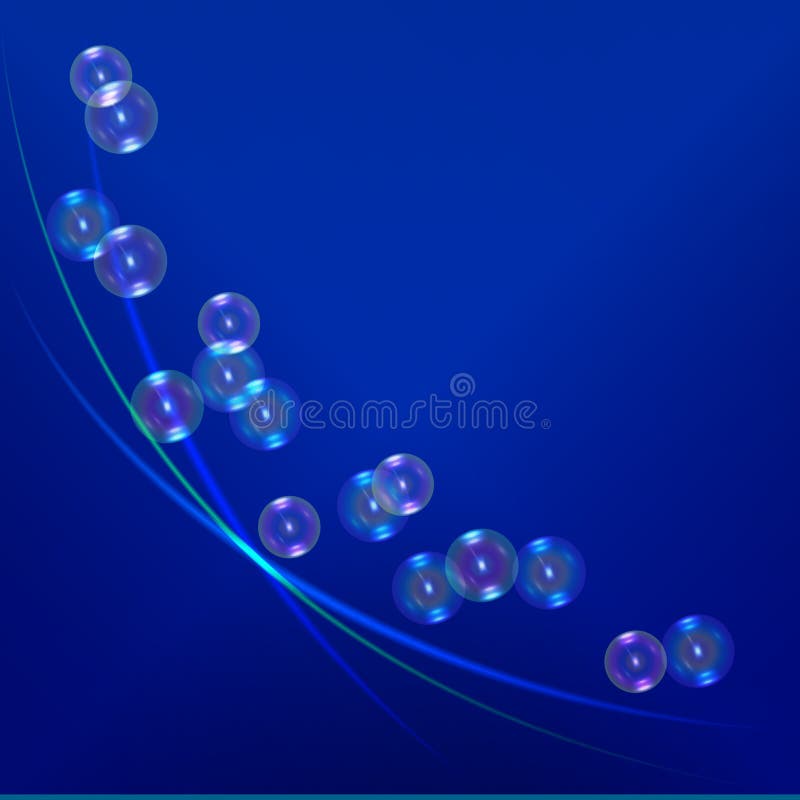 Magic Background with Bubbles Stock Vector - Illustration of rainbow ...