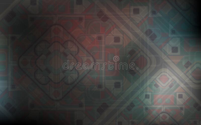 Magic Background. Gray Background with Beautiful Square Ornaments Stock ...
