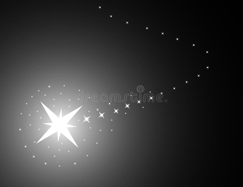 Magic background with star stock vector. Illustration of black - 5505698