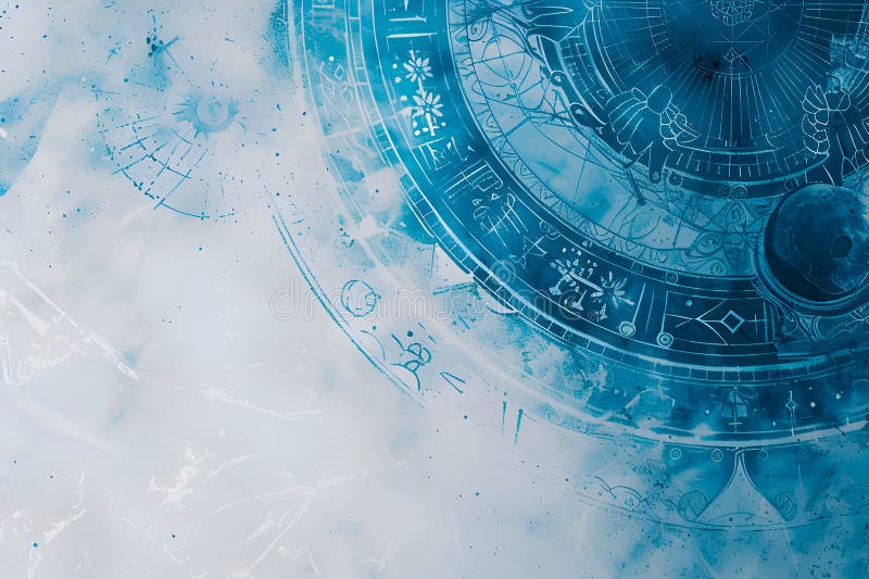 Magic Background for Tarot, Astrology, Magic with Sun and Sun on Blue ...