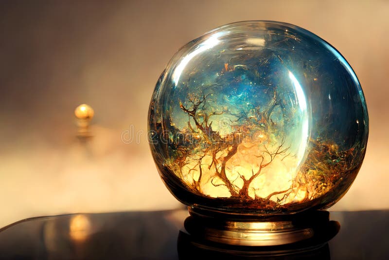 Magic ball stock illustration. Illustration of imagination - 261795576