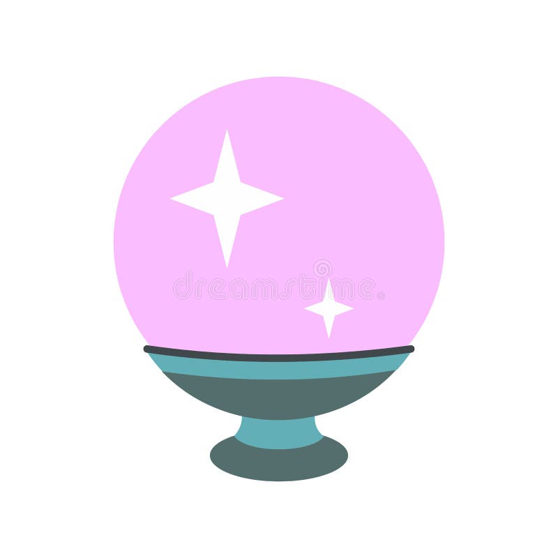 Magic Ball Black Simple Icon Stock Illustration - Illustration of luck, gamble: 125282966