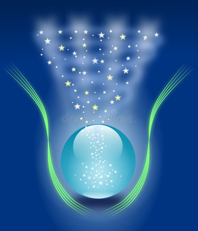 Magic Ball stock illustration. Illustration of light - 33735120