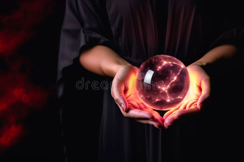 Magic Ball Hands Stock Illustrations – 927 Magic Ball Hands Stock ...